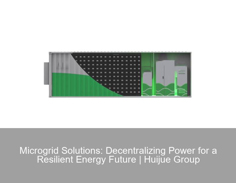 Microgrid Solutions: Decentralizing Power for a Resilient Energy Future | Huijue Group
